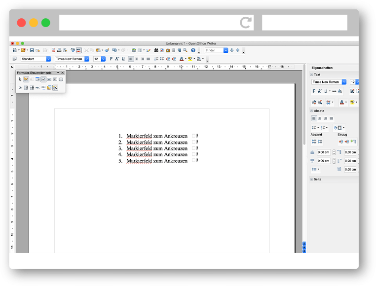 How to: Ein ausfüllbares und interaktives PDF mit OpenOffice und Acrobat erstellen | acquisa