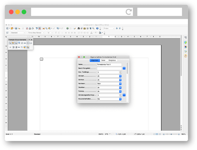 How to: Ein ausfüllbares und interaktives PDF mit OpenOffice und Acrobat erstellen | acquisa