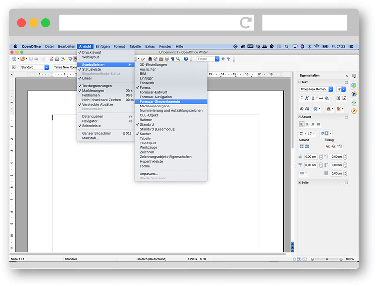 How to: Ein ausfüllbares und interaktives PDF mit OpenOffice und Acrobat erstellen | acquisa
